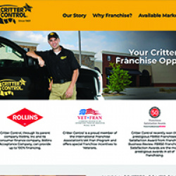 Critter Control Franchise Site Design